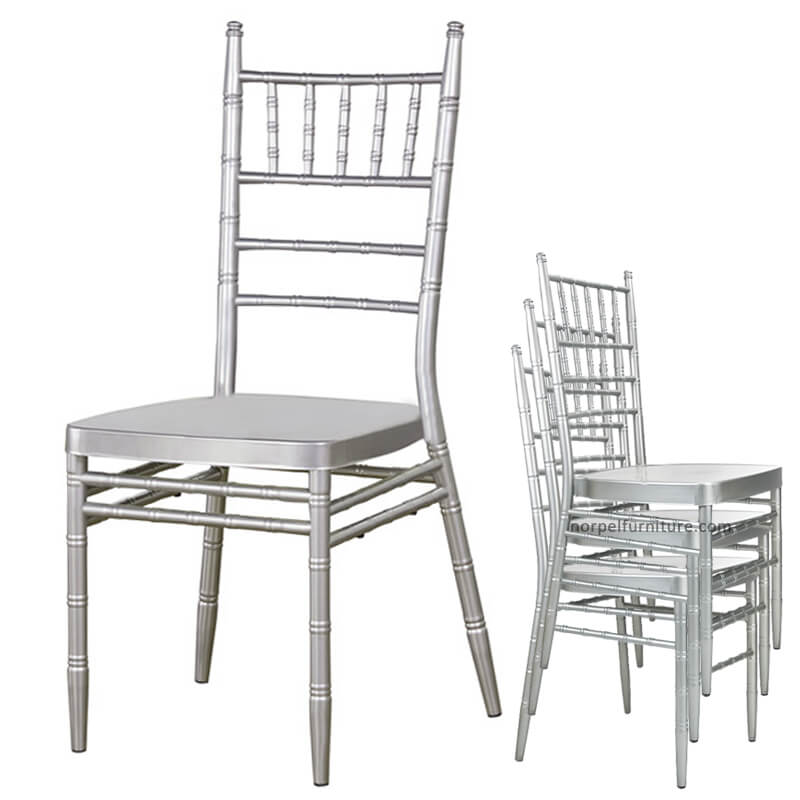 Silver Chiavari Chairs | Custom Banquet Chairs - Norpel Furniture